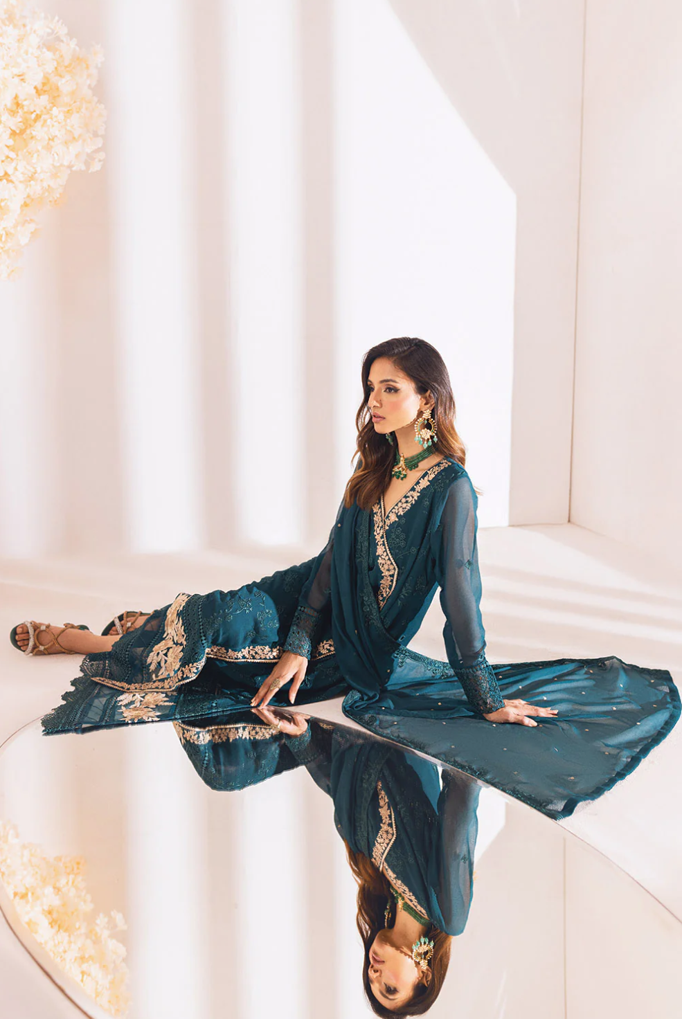 Azure Chiffon – Sariyah Collection